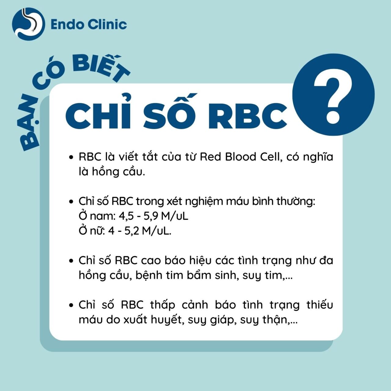 Chỉ số RBC là gì? Công thức máu RBC cao trong máu nguy hiểm không ...